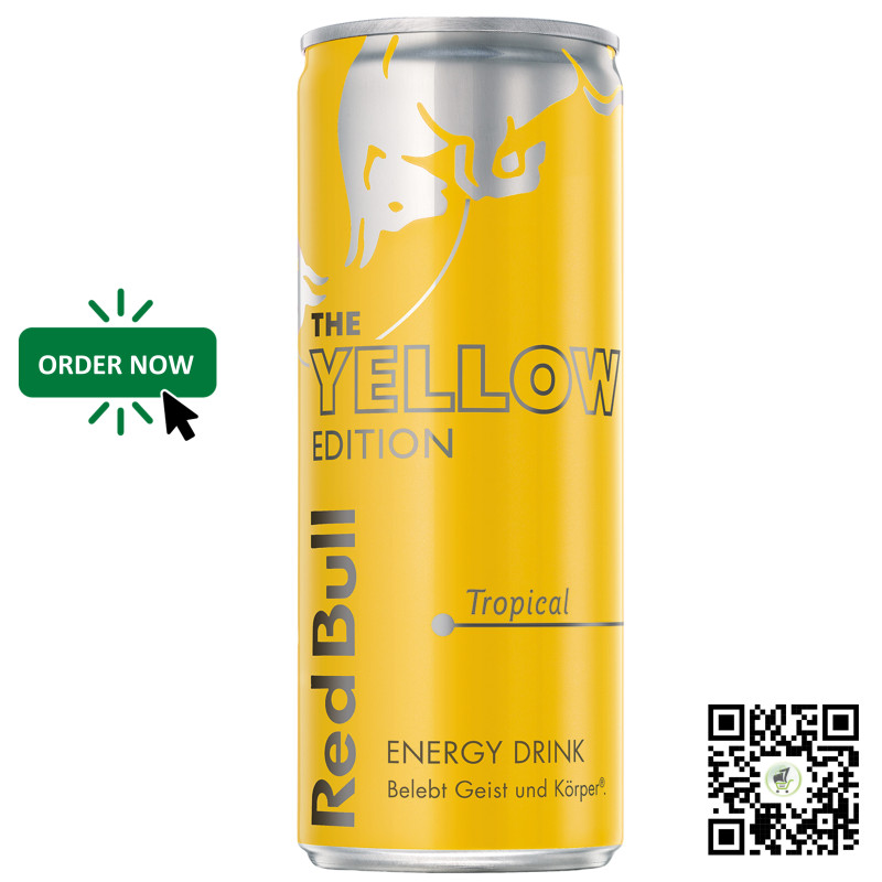 Red Bull The Yellow Edition-Tropical 250ml Can - OJAMEA Dubai & UAE