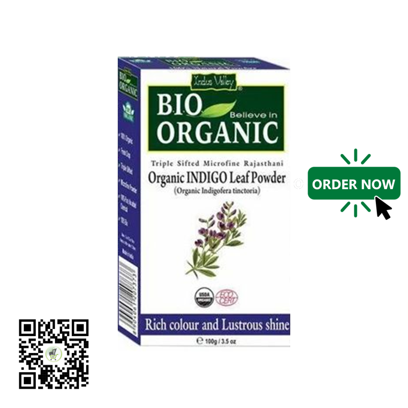 Indus Valley Organic Indigo Leaf Powder Unlock the secret to natura...
