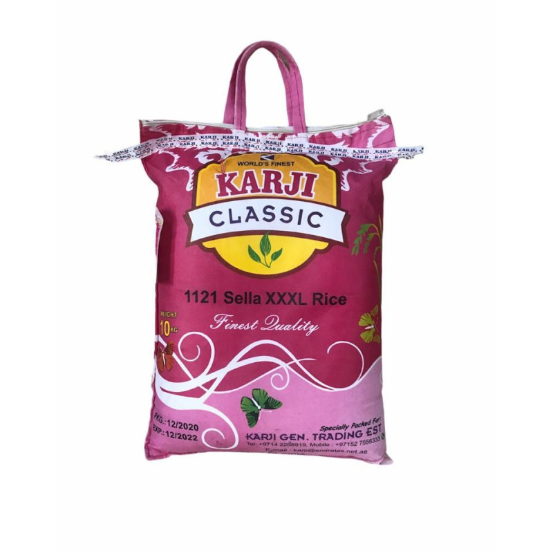 Karji Classic 1121 Sella XXL Rice 10kg - Dubai & UAE by OJAMEA.COM